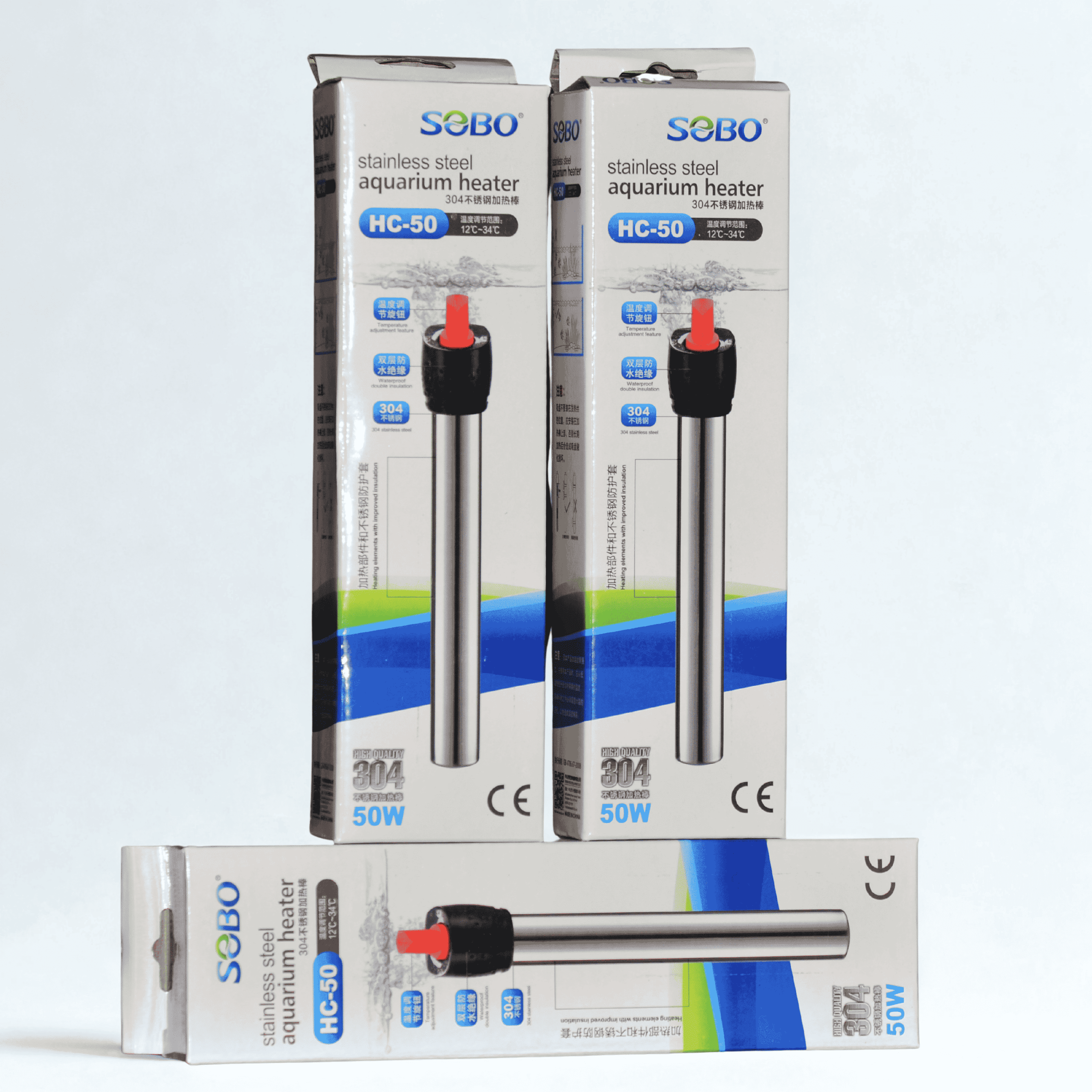 50w Stainless Steel Heater | Aqua Heaters | Gills & Thrills